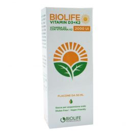 Biolife Vitamin D3+K2 Vegan Gocce 50 Ml | Più Medical