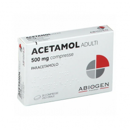 Acetamol Adulti 20 Compresse 500mg | Più Medical