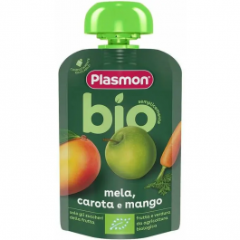 Plasmon Pouches Bio Mela Carota Mango 100g | Più Medical
