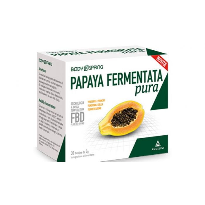 Angelini Body Spring Papaya Fermentata Pura Integratore Alimentare 30 ...