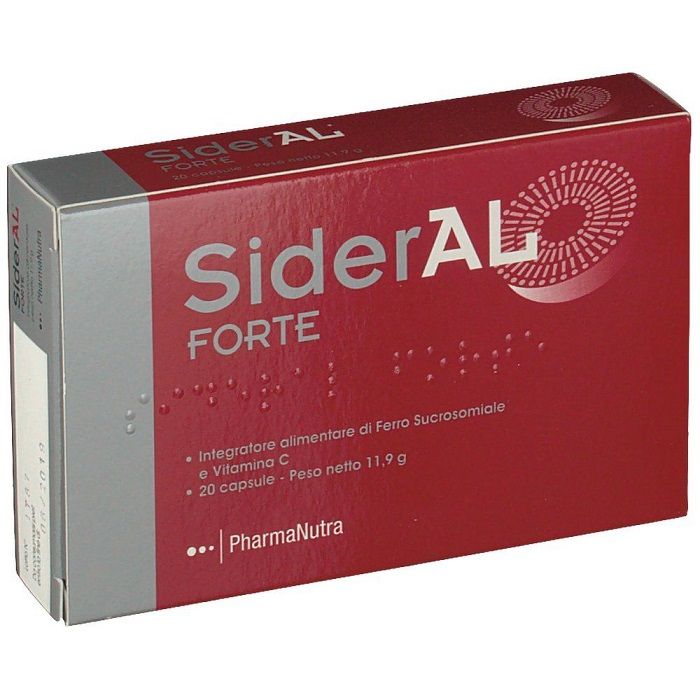 Sideral Forte Integratore Alimentare di Ferro e Vitamica C 20 Capsule ...