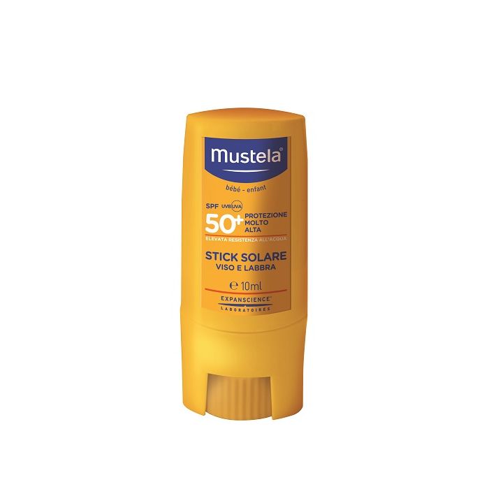 Mustela Stick Solare per Viso e Labbra Protezione Solare 50+ da 10 Ml ...