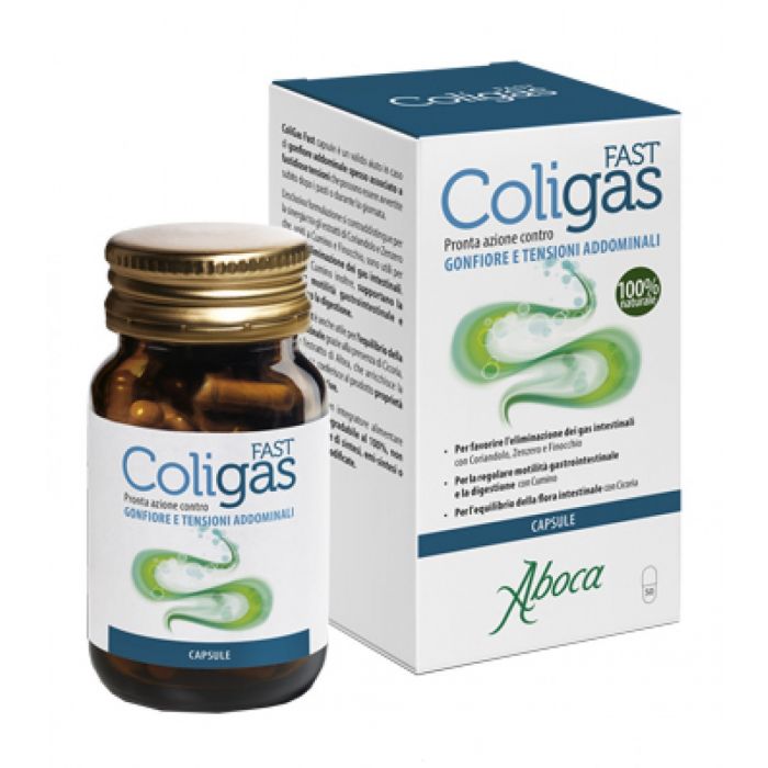 Aboca Integratore Alimentare Coligas Fast 50 Capsule | Più Medical