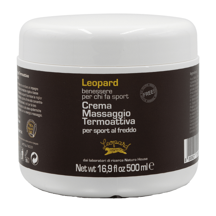 Leopard Crema per Massaggi Termoattiva 500 Ml | Più Medical