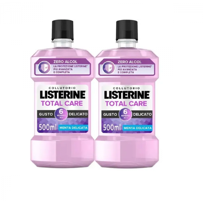 Listerine Total Care Collutorio Gusto Delicato 2x500 Ml | Più Medical