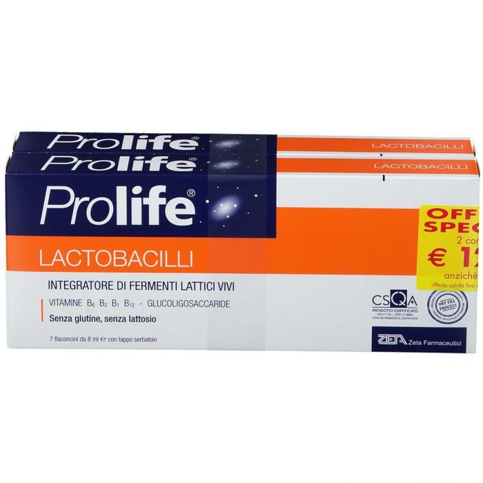 Prolife Lactobacilli Integratore Di Fermenti Lattici Vivi 14 Flaconcini ...